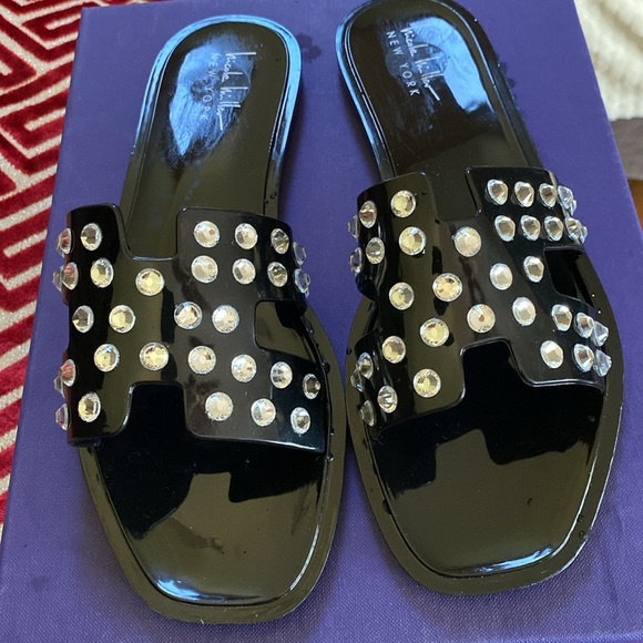 Nicole Miller | Shoes | Nicole Miller New York Black Crystal Sparkling ...